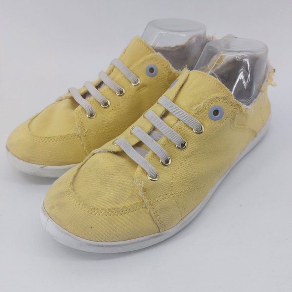 Vionic | Shoes | Vionic Beach Womens Yellow Fraid Cutoff Canvas ...